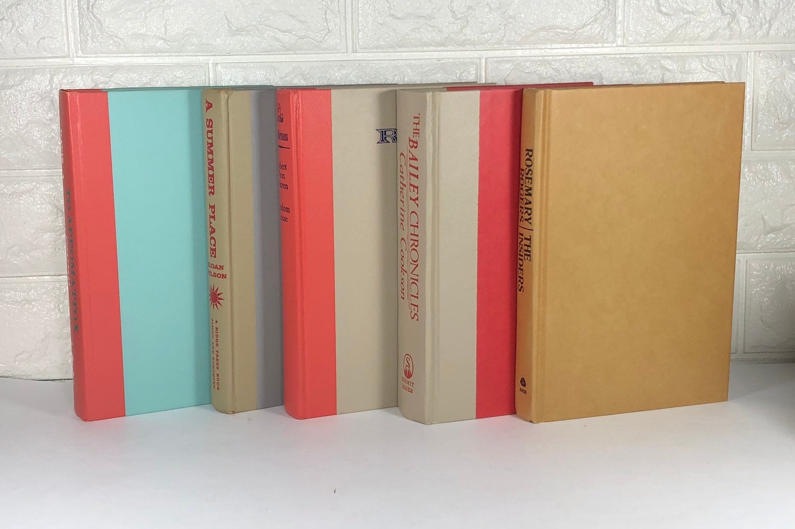 Vintage Deckled Edge Antique Books Set of 5 Vintage - Etsy