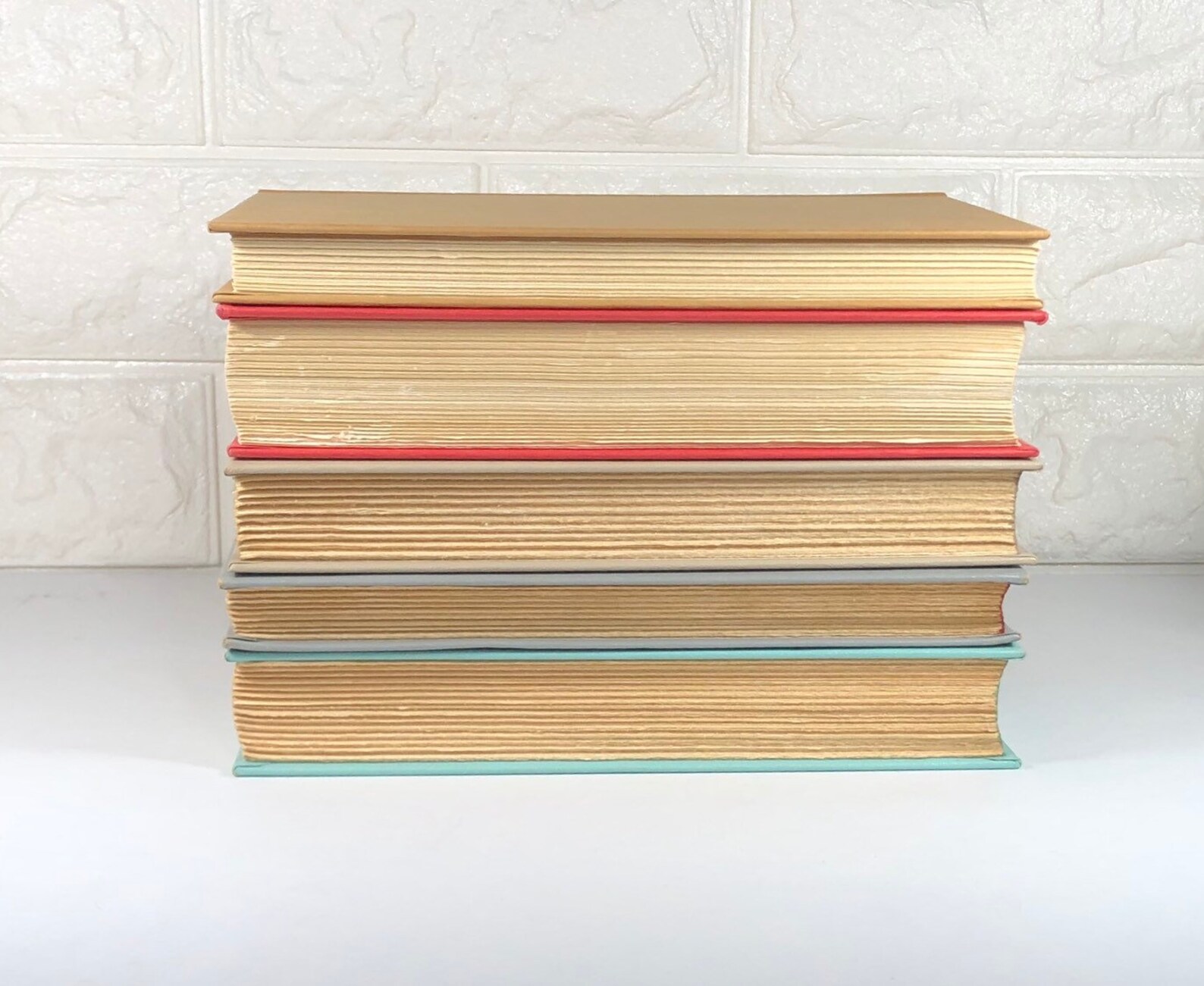 Vintage Deckled Edge Antique Books Set of 5 Vintage - Etsy