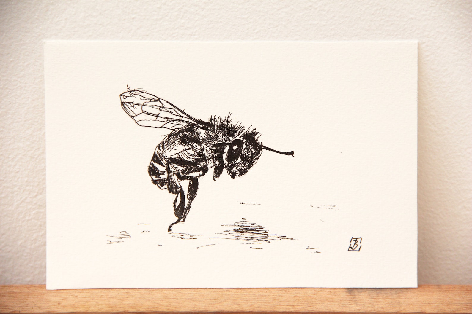 Bee Original Drawing Original Art Drawing Art Pen Drawing - Etsy