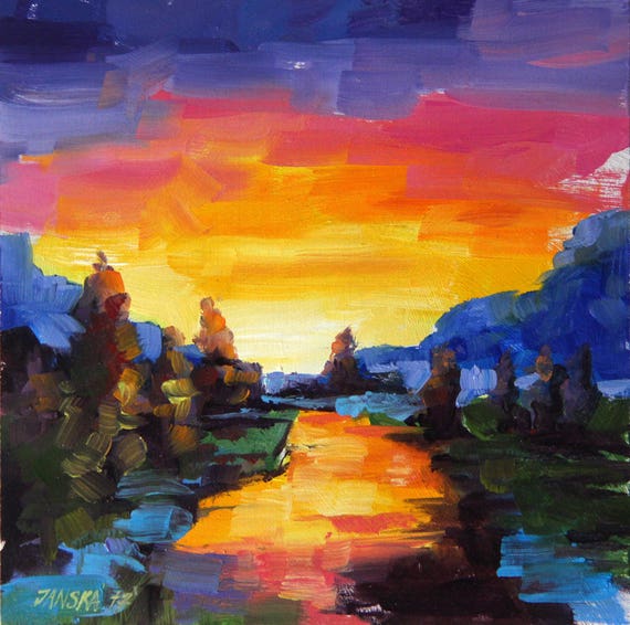 Famous Sunset Landscape Paintings
