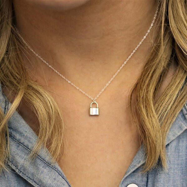 Padlock Necklace - Etsy