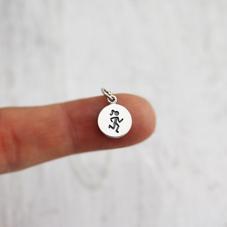 Runners Necklace Sterling Silver Runner Necklace Running - Etsy Australia