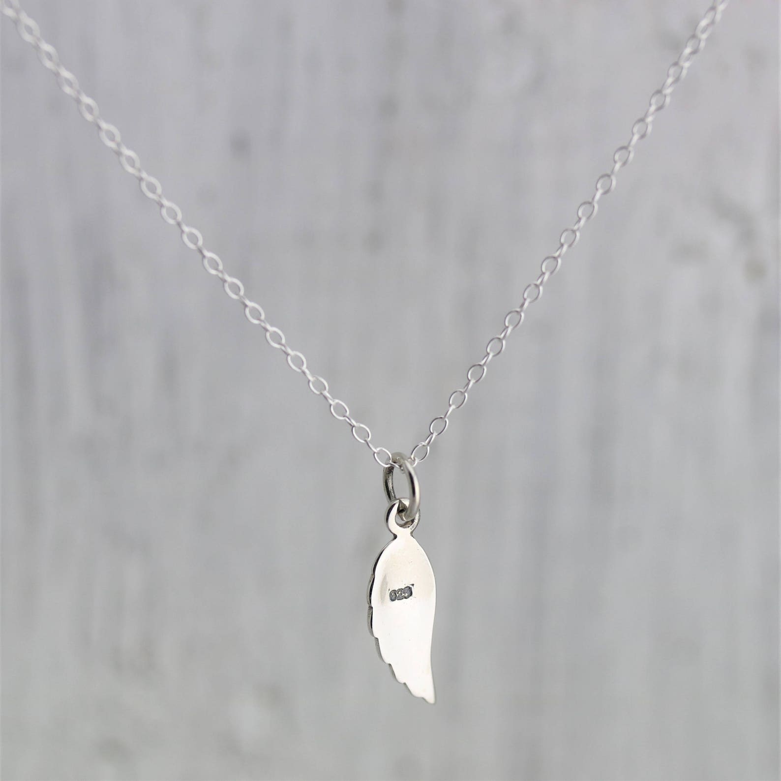 Angel Wing Jewelry Sterling Silver Angel Wing Necklace Silver - Etsy