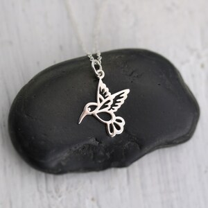 Hummingbird Necklace Sterling Silver Hummingbird Necklace Small ...