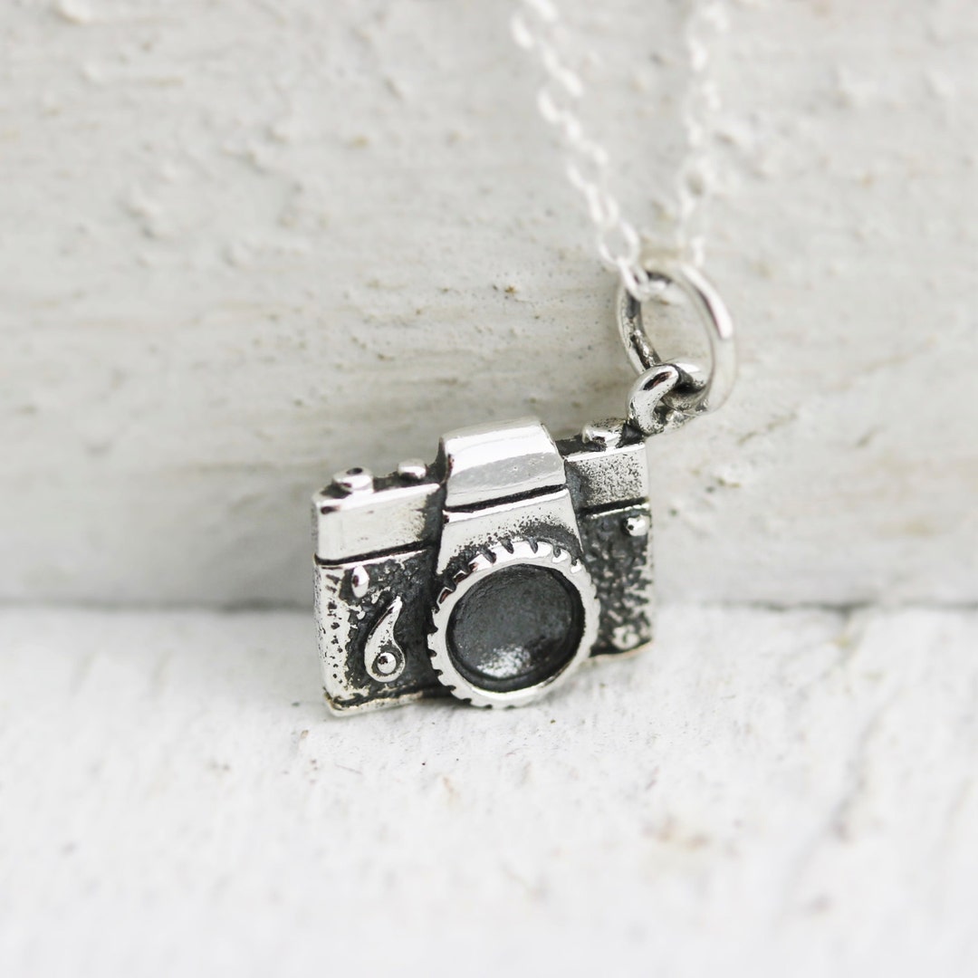 Camera Necklace Sterling Silver Camera Necklace Tiny Camera Necklace ...