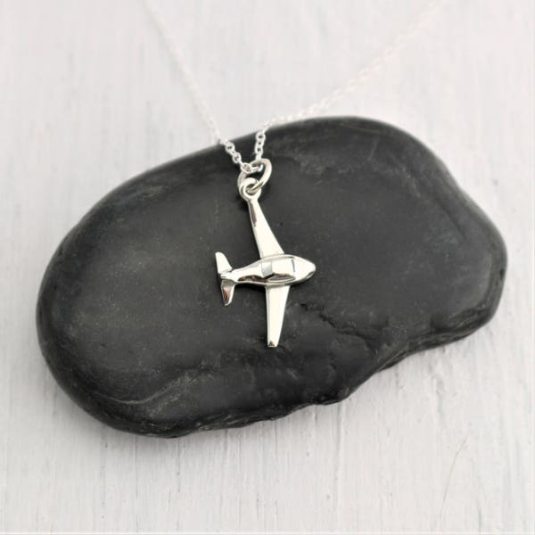 Airplane Necklace - Etsy