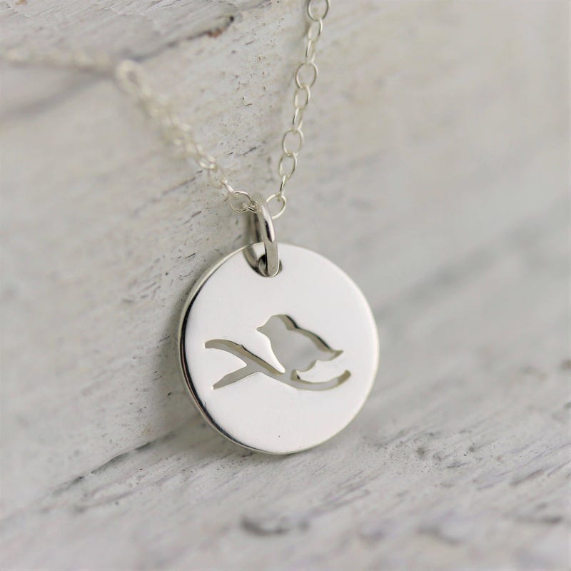 Silver Bird Necklace - Etsy