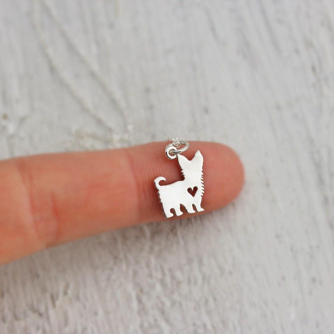 Small Dog Necklace Yorkshire Terrier Necklace yorkie Lover Gift yorkie ...