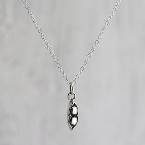 Two Peas in a Pod Necklace Sterling Silver Two Peas in a Pod Charm Pea ...