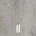 Fearless Necklace Sterling Silver Fearless Word Tag Necklace Fearless ...