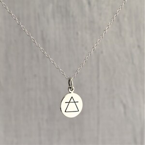 Air Element Necklace, 4 Elements Symbol for Air Symbol Necklace for ...
