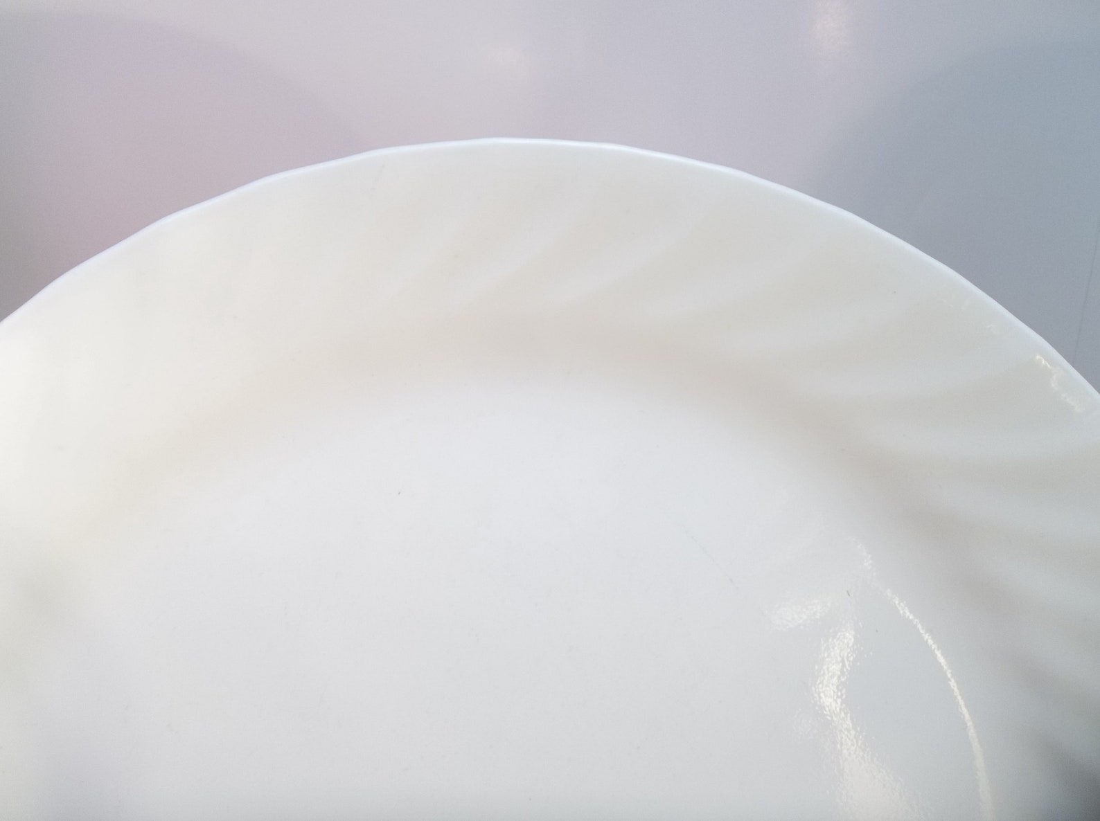 Corelle White Swirl Dinnerware - Etsy