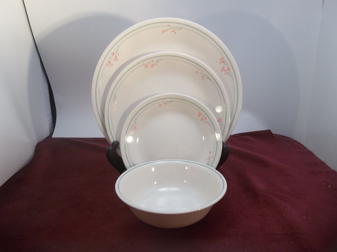 Corelle Summer Blossom Dinnerware - Etsy