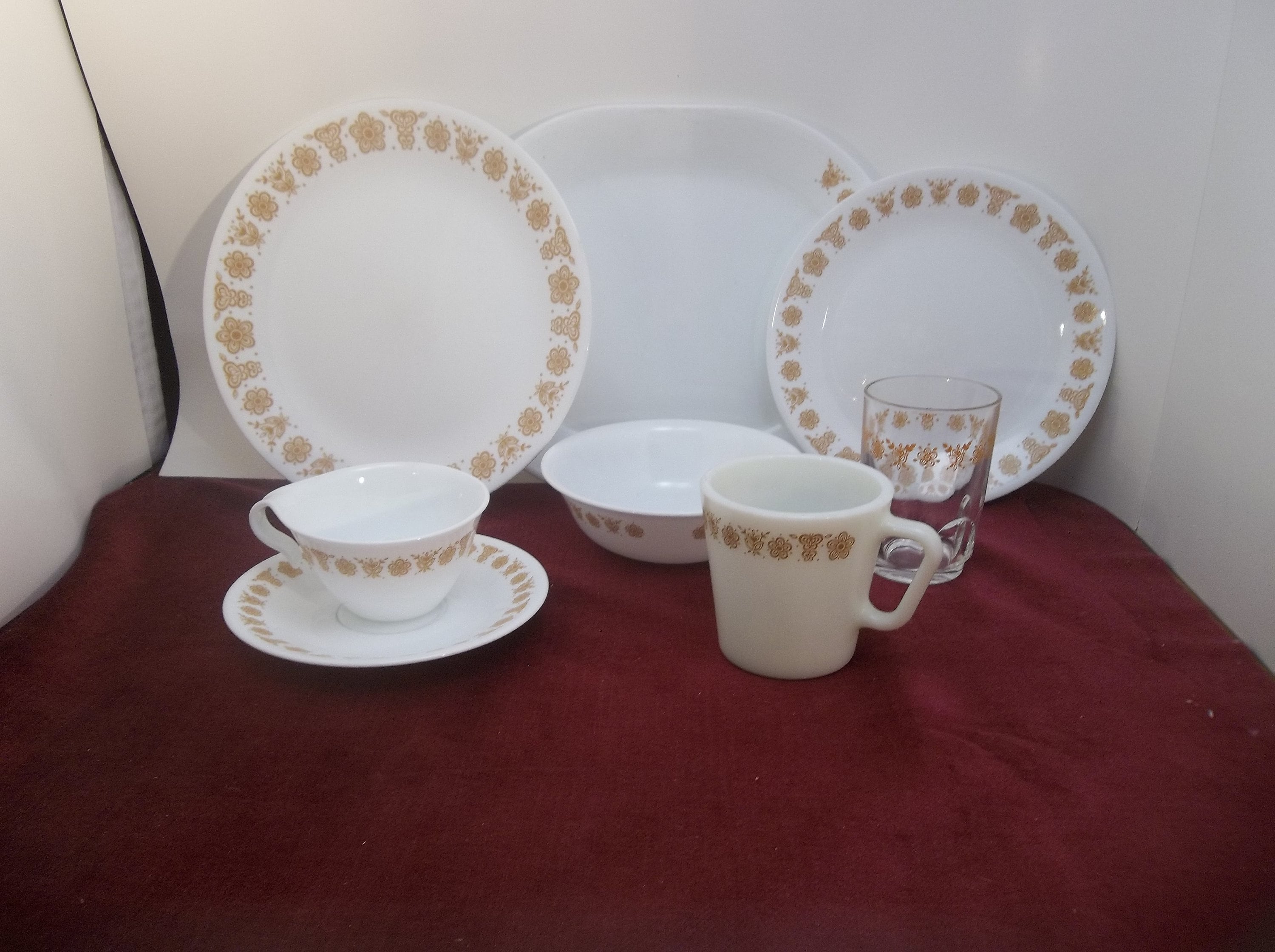 Butterfly Gold Corelle Dinnerware - Etsy