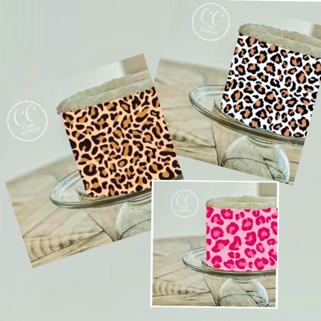 Animal Print Leopard Cheetah Print Cake Wraps & Toppers Edible Image ...