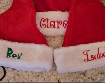 Personalized Santa Hats - Etsy