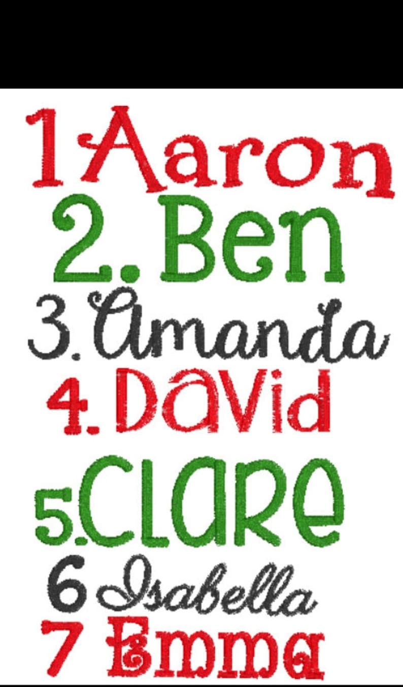Personalized Santa Hats, Embroidered Santa Hats, Gift for Kids, Gift ...