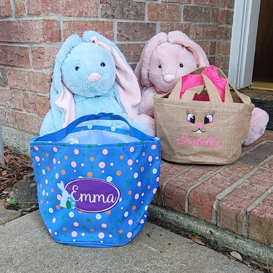 Personalized Easter Basket, Kids Easter Bags, Easter Bucket, Easter ...