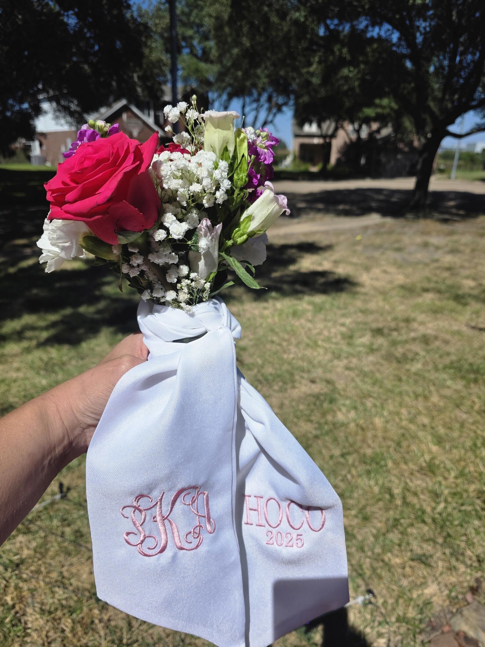 Custom Prom Bouquet Sash – Monogramed, Homecoming, Prom Keepsake - Etsy