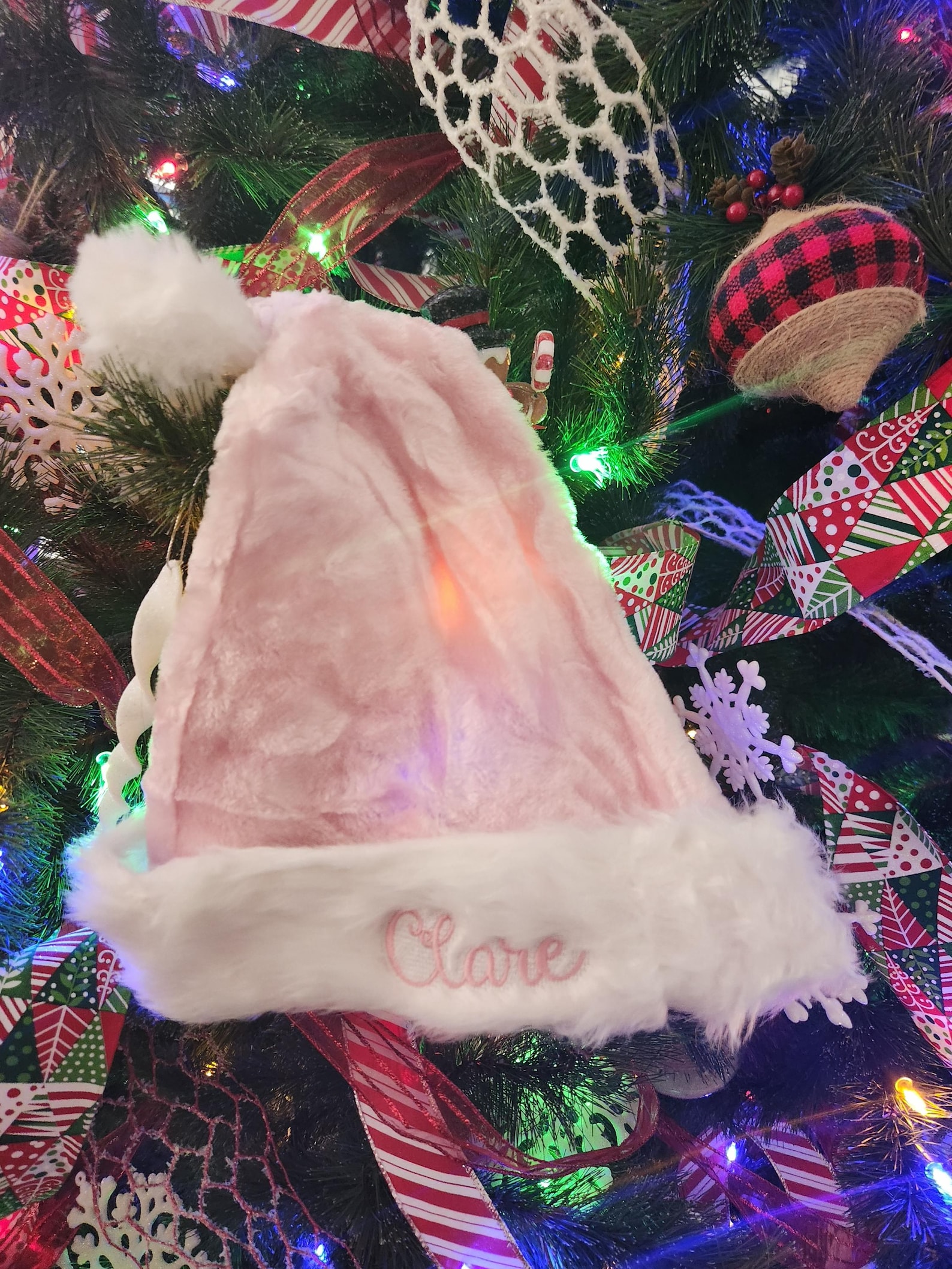 Personalized Santa Hats, Embroidered Santa Hats, Gift for Kids, Gift ...