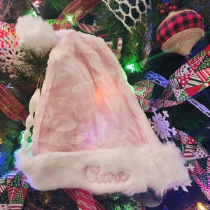 Personalized Santa Hats, Embroidered Santa Hats, Gift for Kids, Gift ...