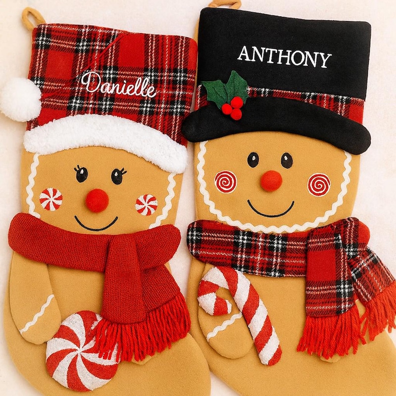 Gingerbread Stocking - Etsy