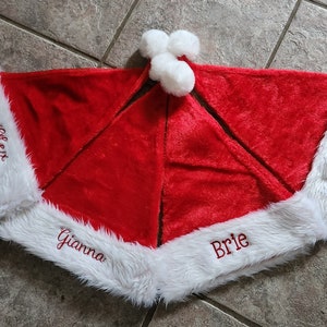 Personalized Santa Hats, Embroidered Santa Hats, Gift for Kids, Gift ...