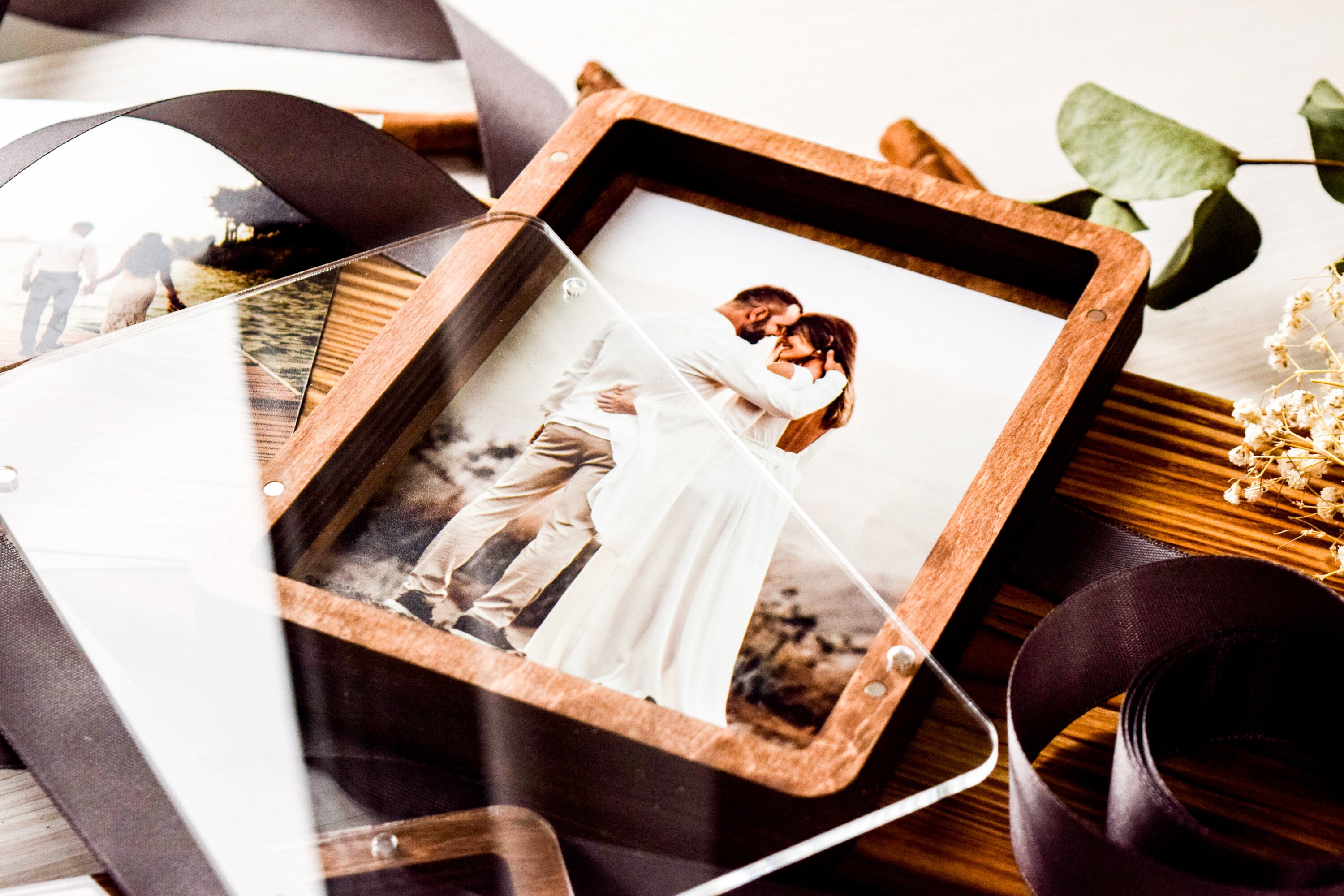 Glass Photo Box and Wedding Memory Box & Engraved Glass Box | Etsy