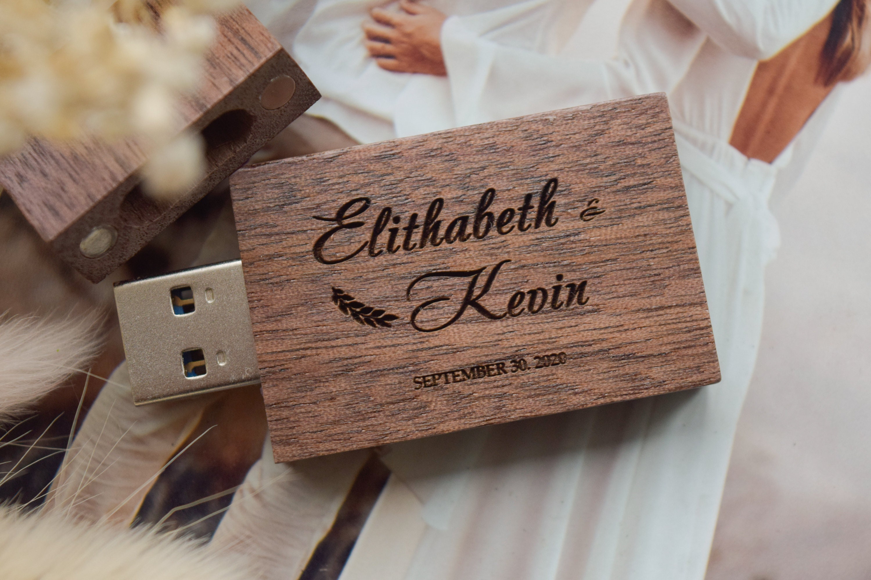 Wooden USB Flash Drive Wooden Flash Drive Usb Stick Custom | Etsy