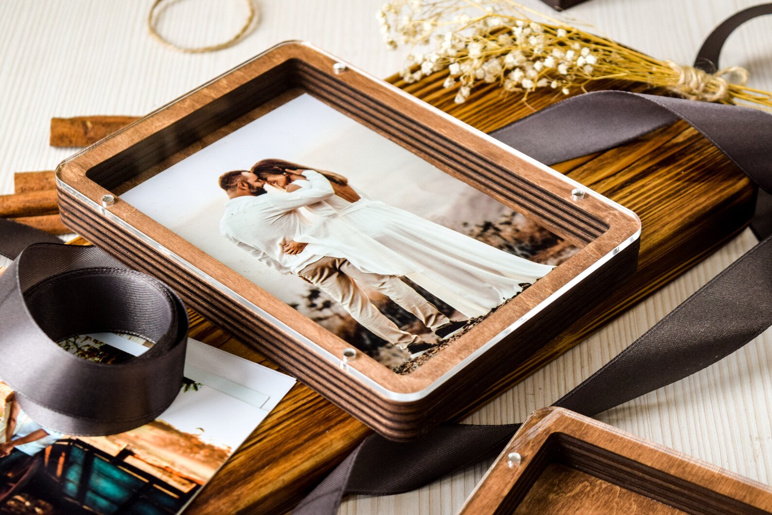 Glass Photo Box and Wedding Memory Box & Engraved Glass Box | Etsy