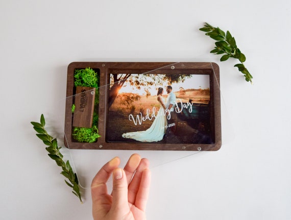Wooden Keepsake Box and USB Flash Drive Photo Box & Wedding | Etsy