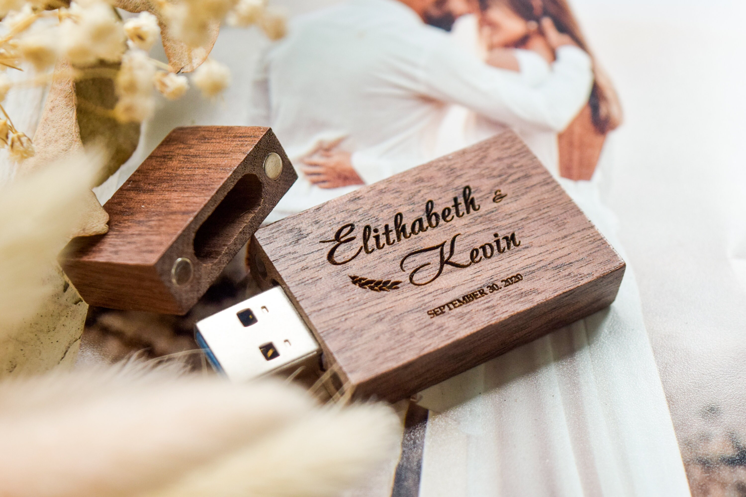 Wooden USB Flash Drive Wooden Flash Drive Usb Stick Custom | Etsy