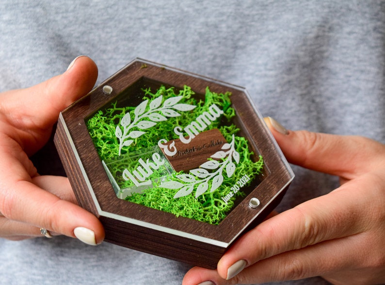 USB Box & Custom Box With Crystal USB Case With Flash Drive | Etsy