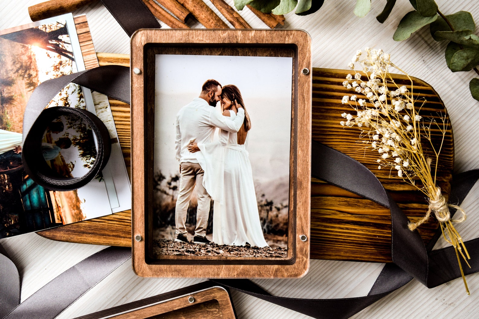 Glass Photo Box and Wedding Memory Box & Engraved Glass Box | Etsy