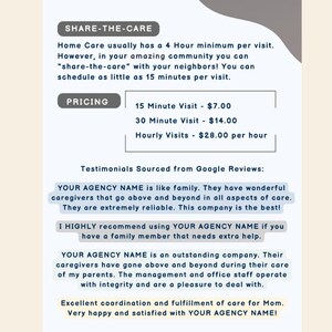 Homecare Printable Flyer for Independent Living Referrals - Insant ...