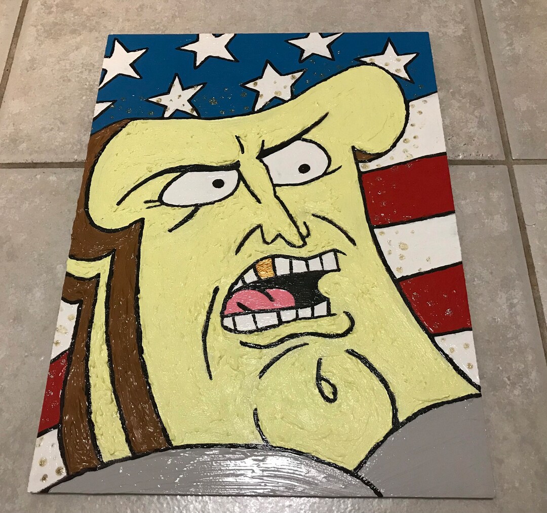 Powdered Toast Man Painting; USA; 90s; Ren and Stimpy Pop Art - Etsy