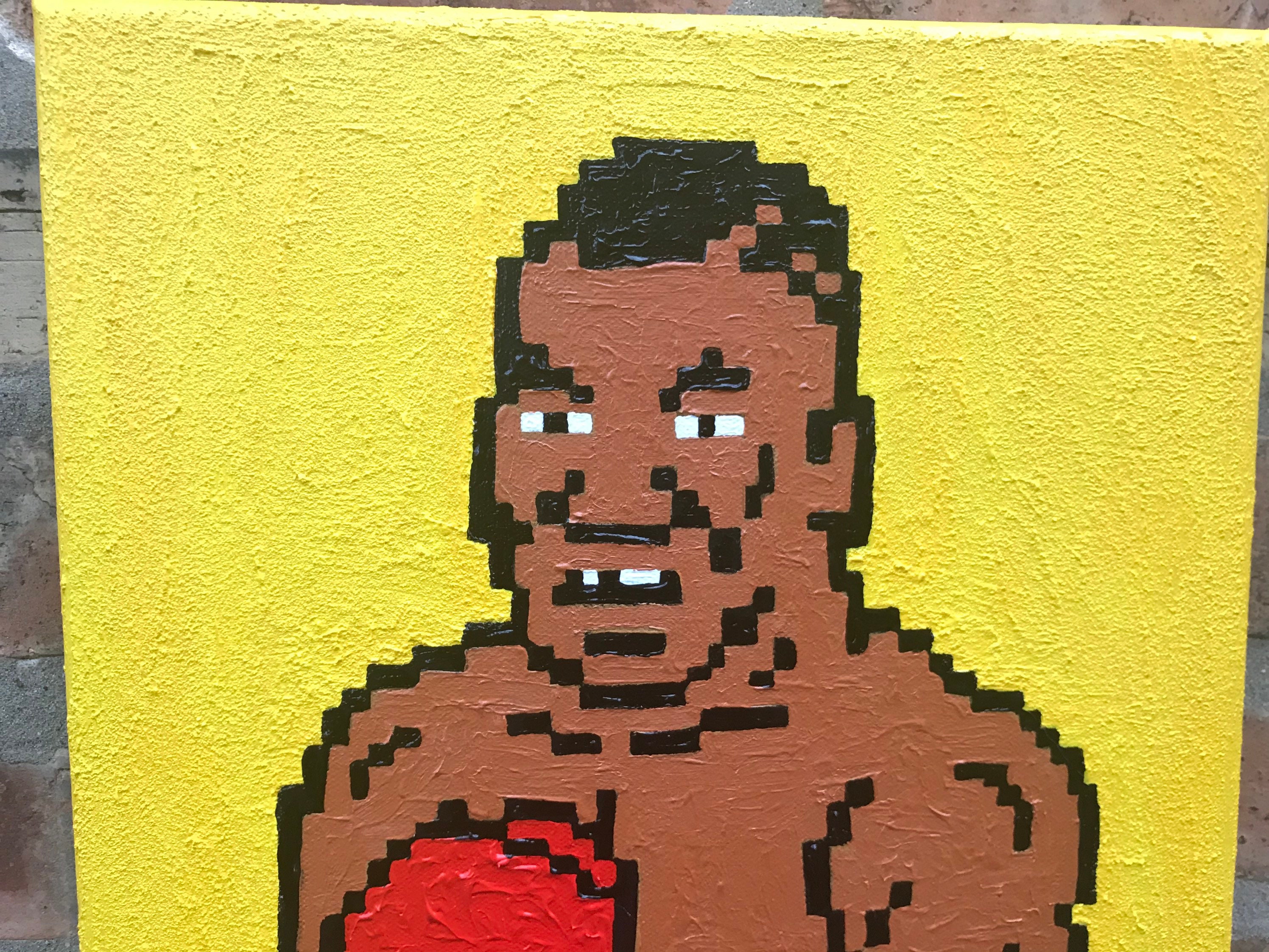 Mike Tyson Punch Out peinture pop art nes Nintendo boxe | Etsy