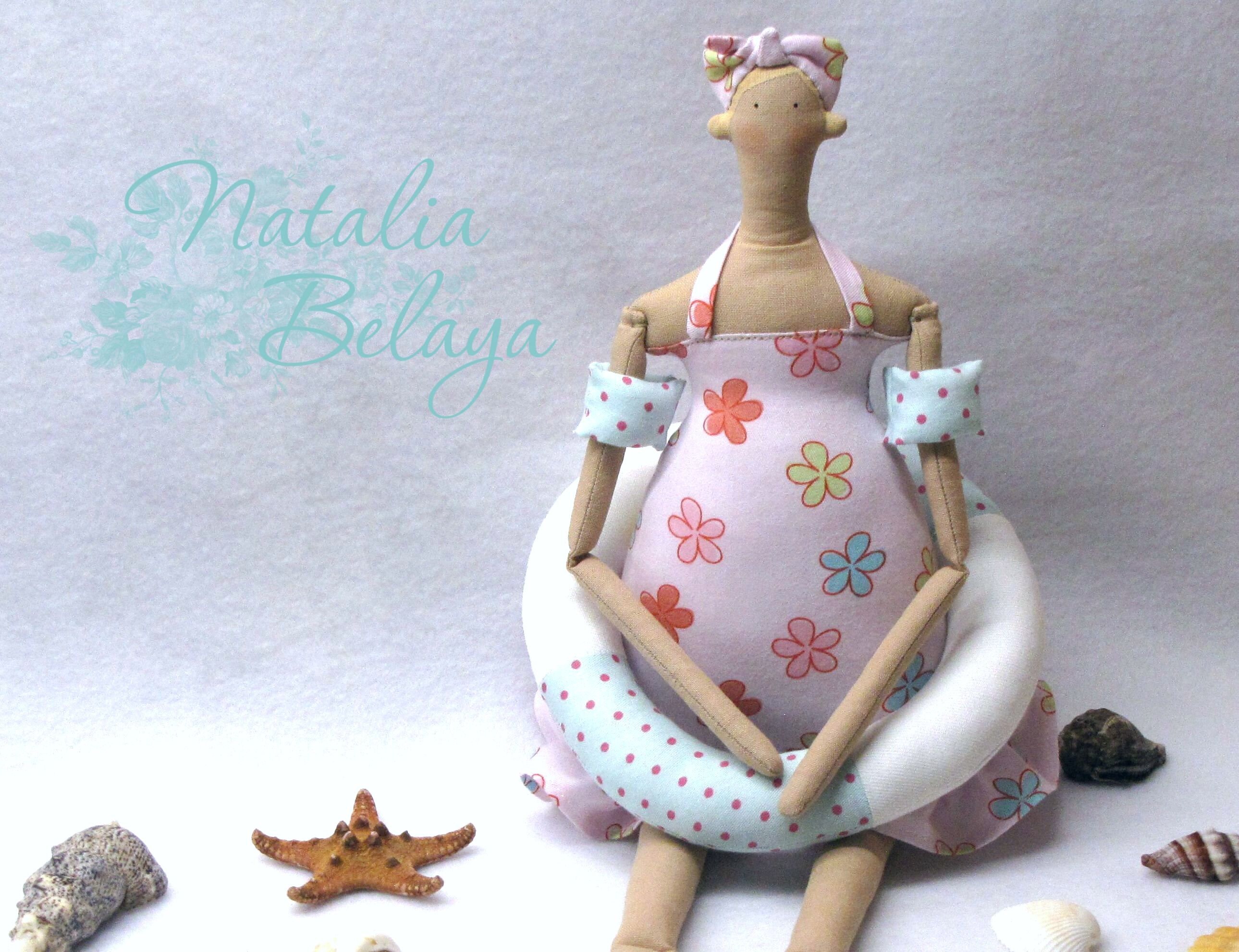 Tilda Doll Swimming Girl, Bathing Beauty Tilda Beach Doll, Handmade ...