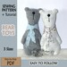 Easy Toy PDF Pattern Bear Sewing Pattern Stuffed Animal - Etsy