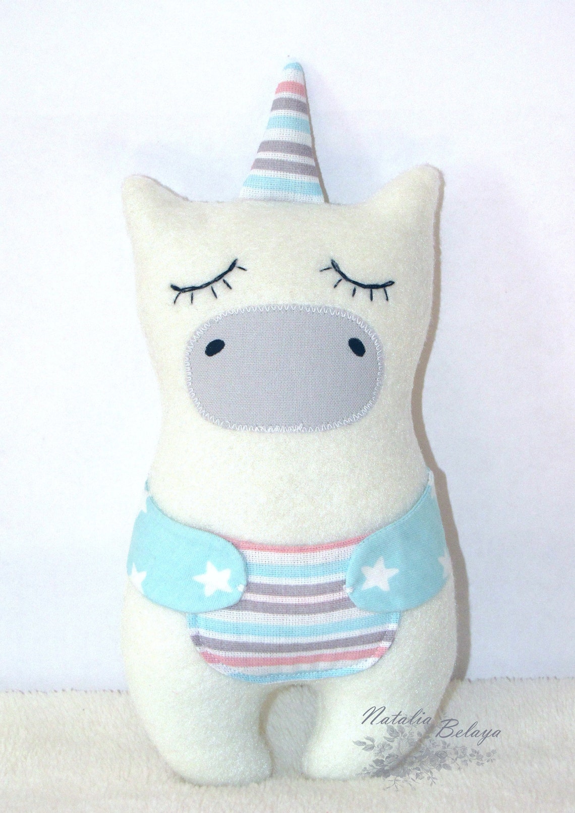Unicorn PDF Pattern, Sewing Pattern and Tutorial, Stuffed Animal E ...