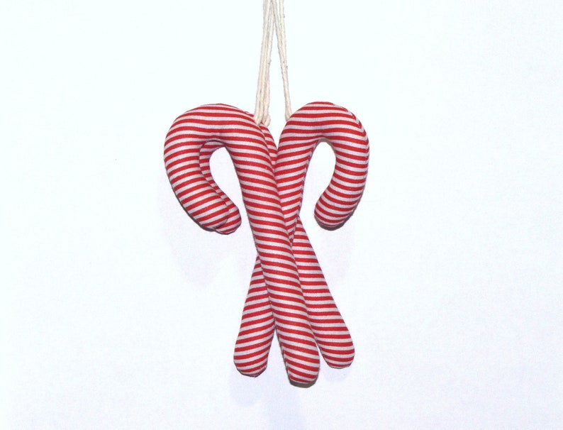 PDF Sewing Pattern, Christmas Candy Cane Pattern, Stuffed Ornaments ...