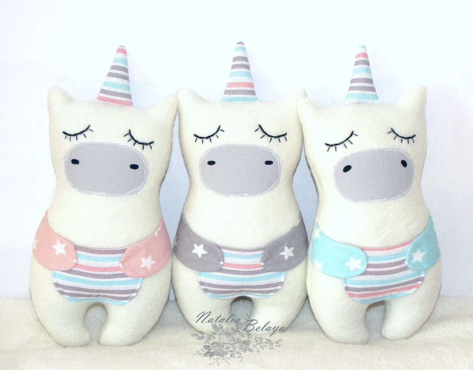 Unicorn PDF Pattern, Sewing Pattern and Tutorial, Stuffed Animal E ...