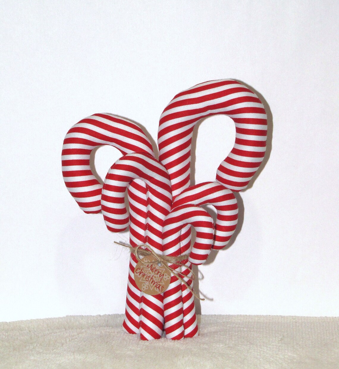 Christmas Candy Cane Sewing Pattern, Stuffed Ornaments PDF Pattern ...