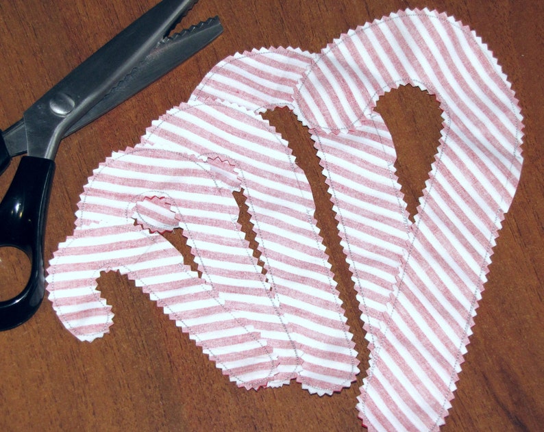 Christmas Candy Cane Sewing Pattern, Stuffed Ornaments PDF Pattern ...