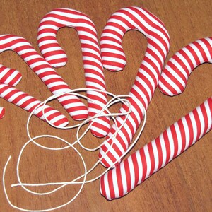 Christmas Candy Cane Sewing Pattern, Stuffed Ornaments PDF Pattern ...