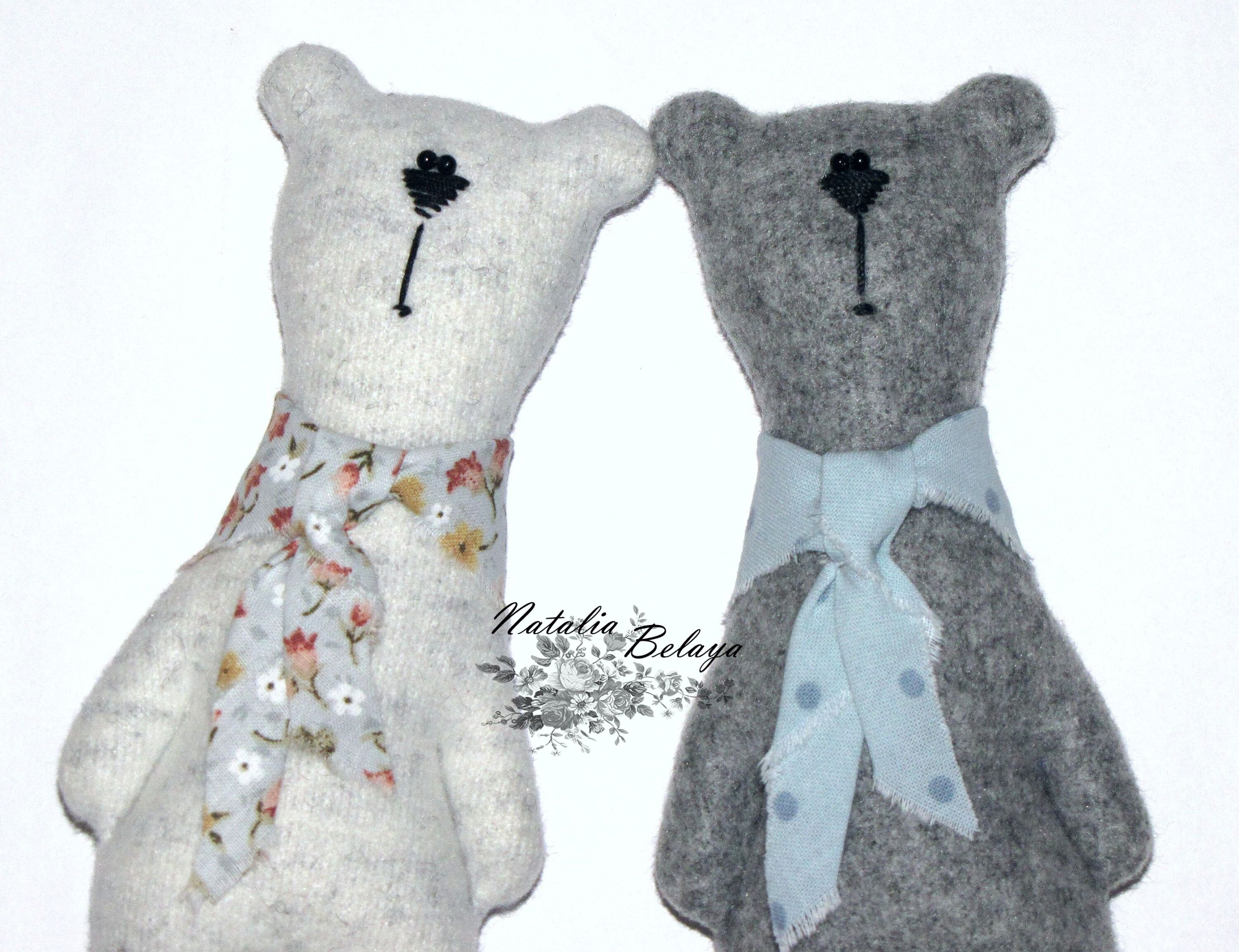 Easy Toy PDF Pattern, Bear Sewing Pattern, Stuffed Animal Pattern, How to Sew Primitive Toy Bear ...