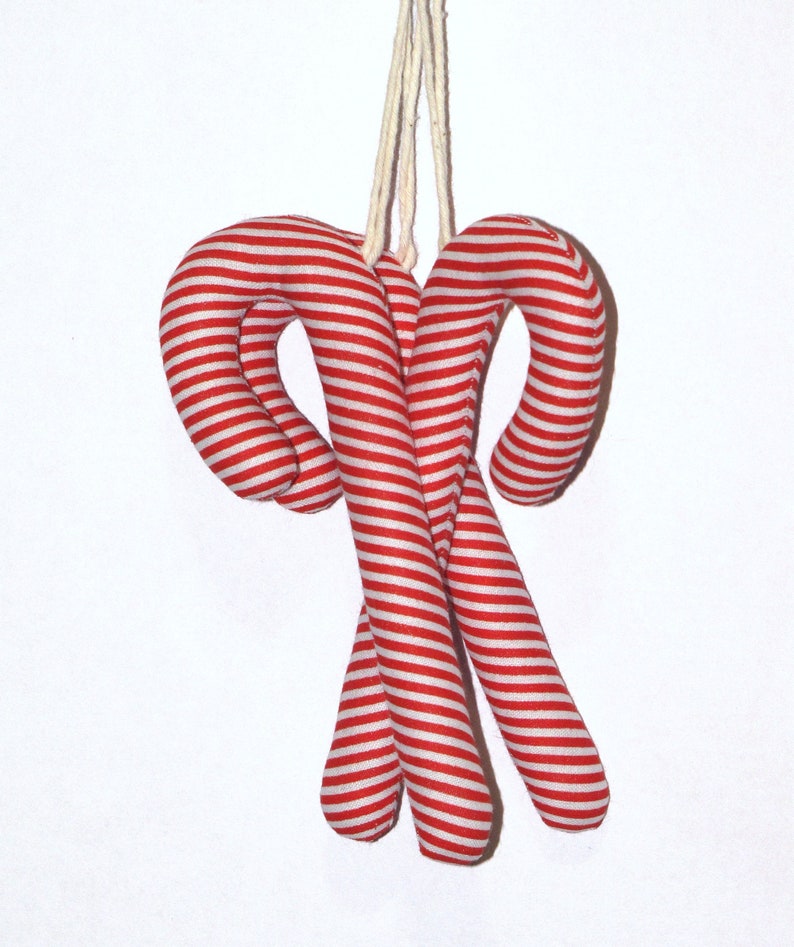 PDF Sewing Pattern, Christmas Candy Cane Pattern, Stuffed Ornaments ...