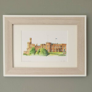 Inverness Castle Print in Mount, Inverness Painting, Scotland Art, - Etsy