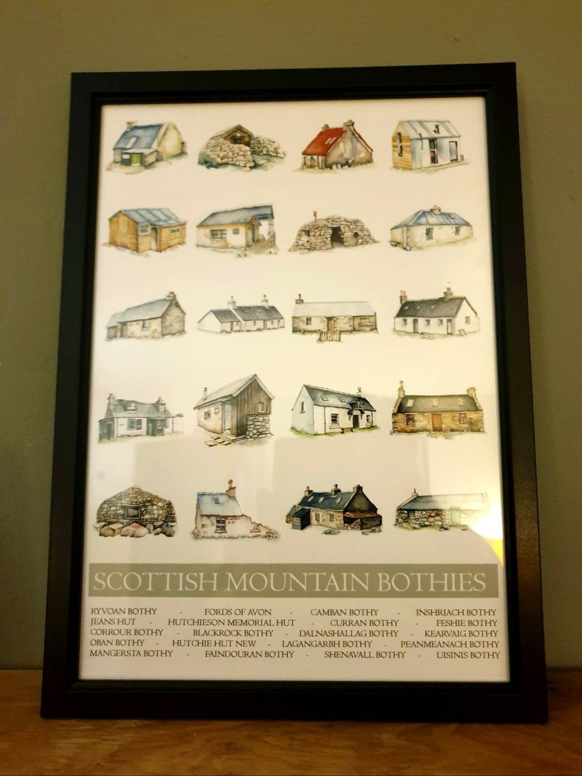 Scottish Mountain Bothies A4 Poster - Etsy