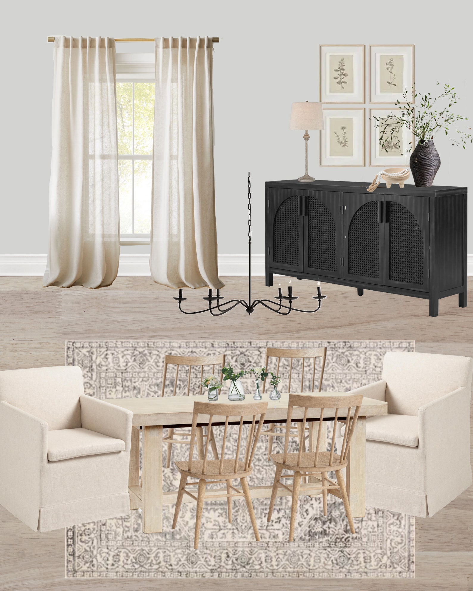 Custom E-design Mood Board - Interior Design for Single Room or Space ...